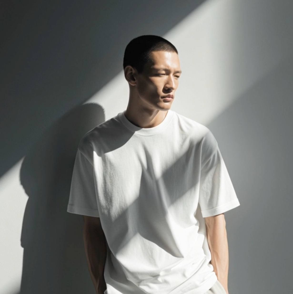 Plain White Bamboo_Male – Mad Genius Clothing